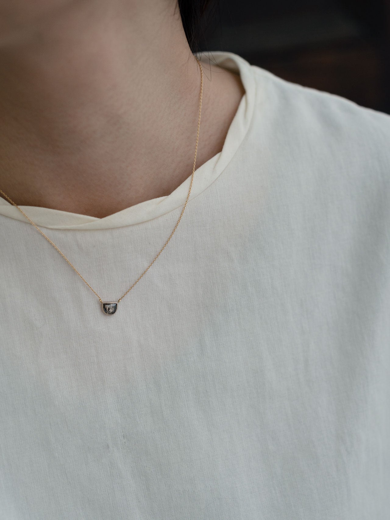 Diamond necklace _ LABO 22AWN05 – mederu jewelry